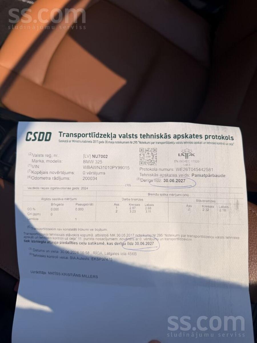 Melns BMW 325 2007 Rīga, ar dzinēja tilpumu 3.00 L un nobraukumu 201 tūkst. km par 8500 €, foto 18 vietnē AUTOMOTO.COM.LV