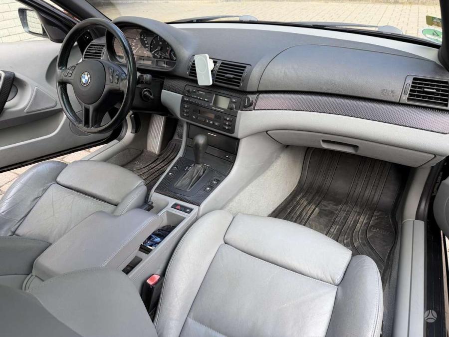 Black BMW 325 2001 in Visaginas, with an engine capacity of 2.50 L and mileage of 253 thousand km for 3250 €, photo 12 on AUTOMOTO.COM.LV
