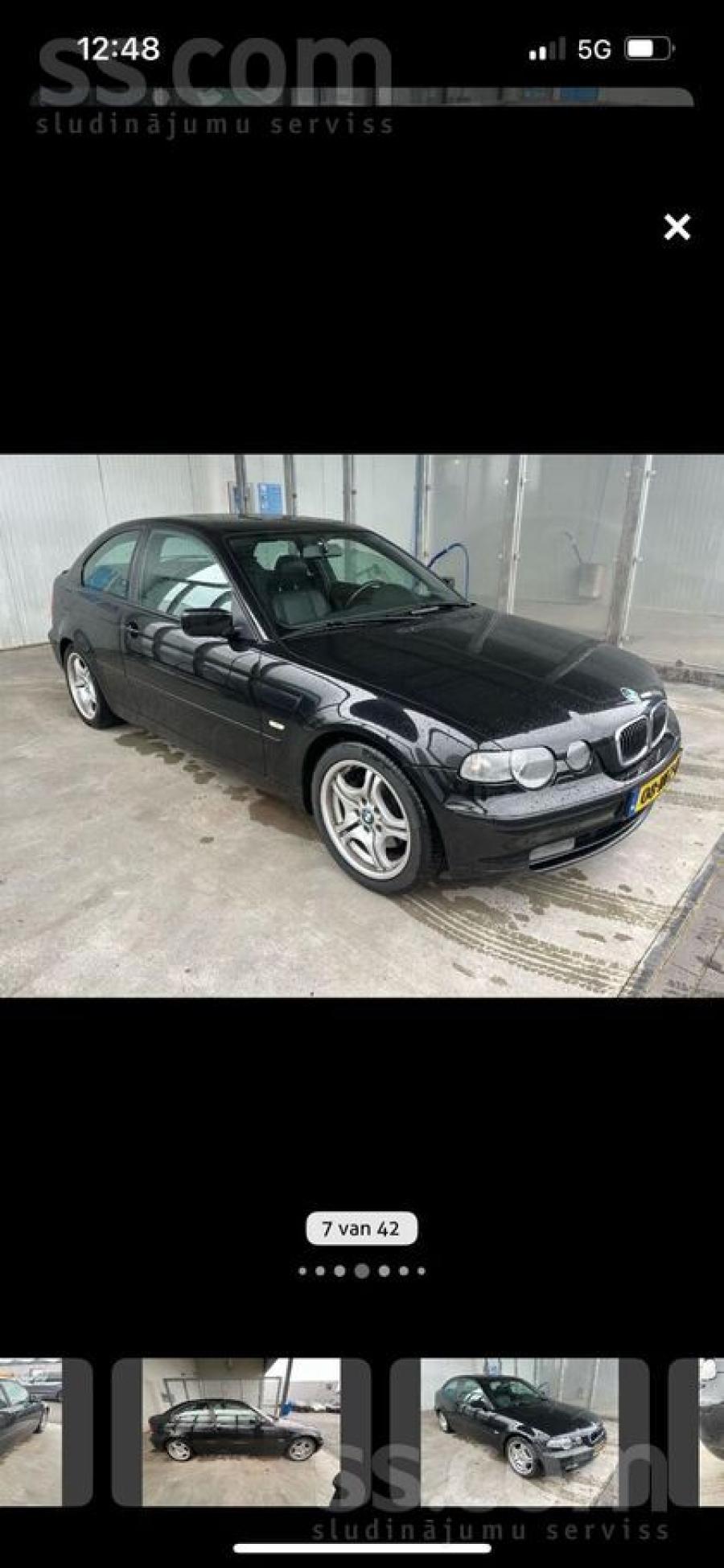Black BMW 325 2002 in Talsi, with an engine capacity of 2.50 L and mileage of 198 thousand km for 4500 €, photo 38 on AUTOMOTO.COM.LV