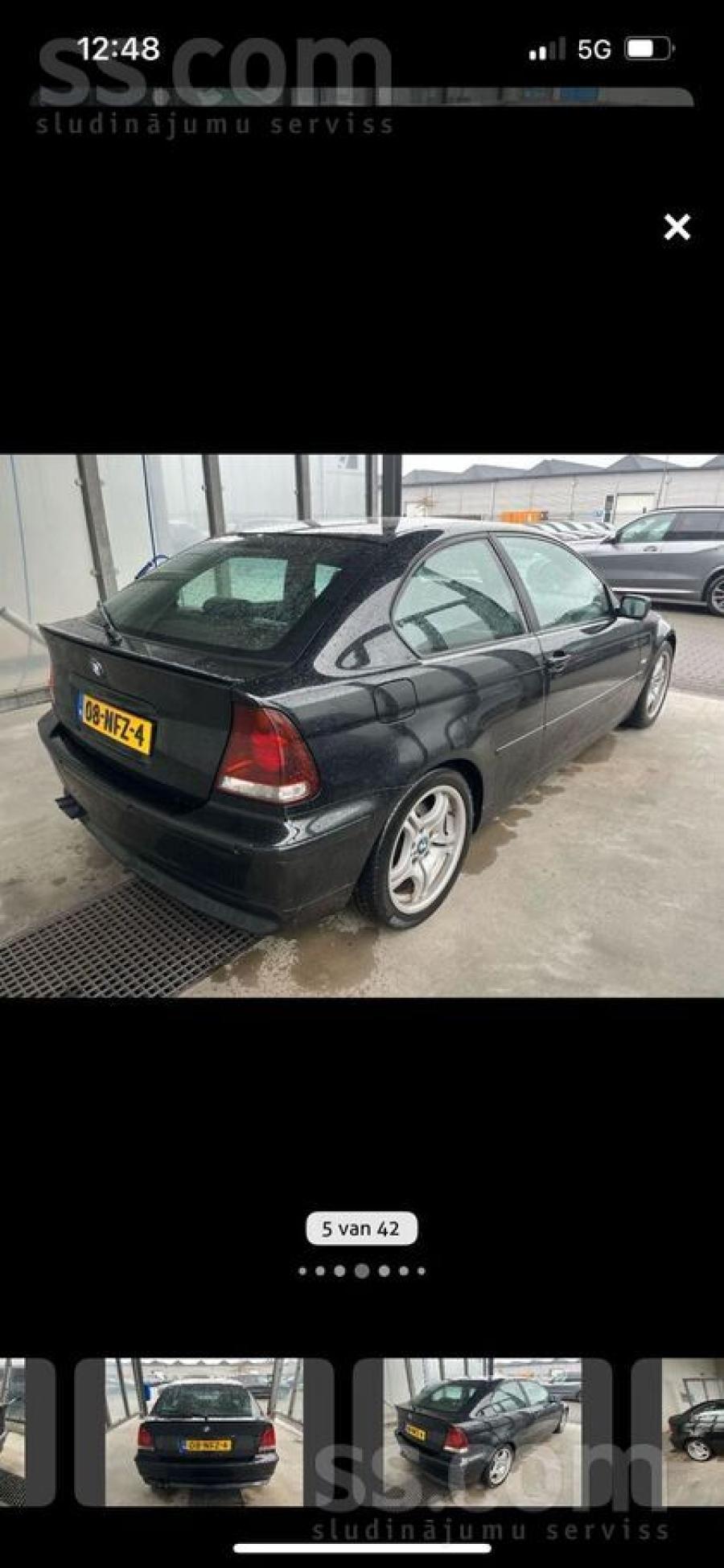 Black BMW 325 2002 in Talsi, with an engine capacity of 2.50 L and mileage of 198 thousand km for 4500 €, photo 42 on AUTOMOTO.COM.LV