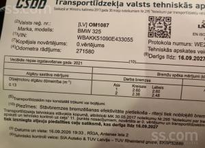 Black BMW 325 2010 in Riga, with an engine capacity of 3.00 L and mileage of 272 thousand km for 7290 €, photo 33 on AUTOMOTO.COM.LV