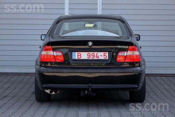 Black BMW 325 2002 in Riga, with an engine capacity of 2.50 L and mileage of 0 thousand km for 3895 €, photo 5 on AUTOMOTO.COM.LV