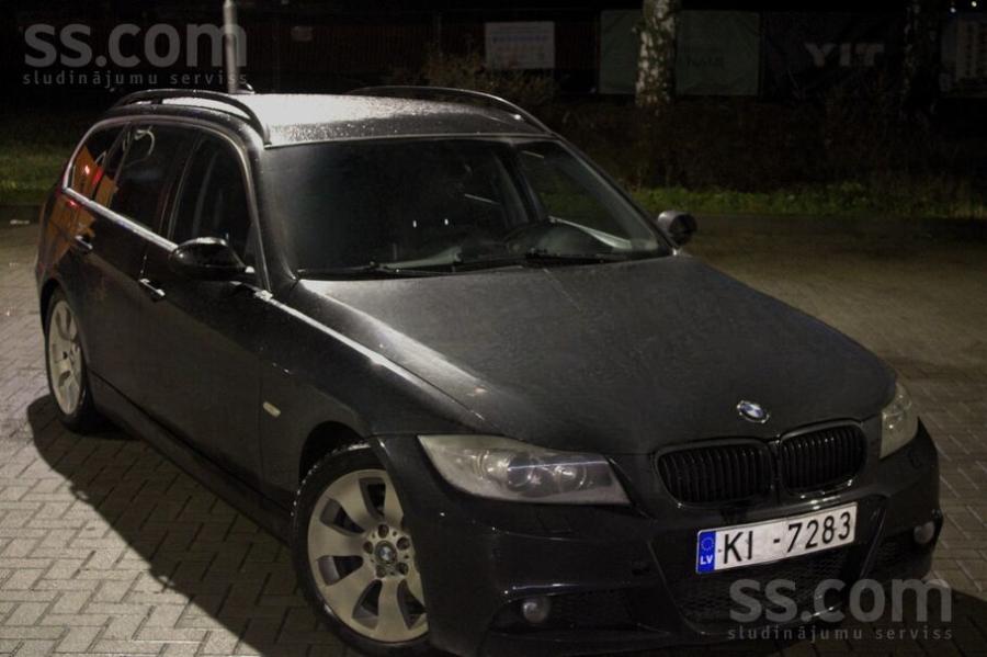 Black BMW 325 2007 in Riga, with an engine capacity of 3.00 L and mileage of 335 thousand km for 5299 €, photo 1 on AUTOMOTO.COM.LV
