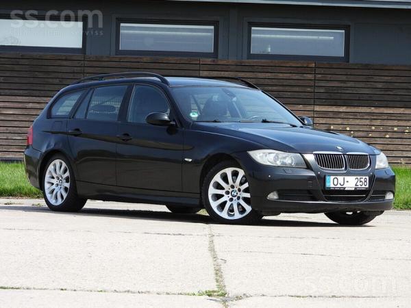 Black BMW 325 2007 in Riga, with an engine capacity of 3.00 L and mileage of 334 thousand km for 5390 €, photo 3 on AUTOMOTO.COM.LV
