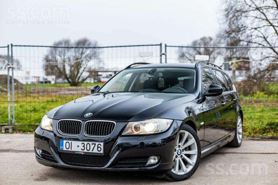 Black BMW 325 2008 in Riga, with an engine capacity of 3.00 L and mileage of 321 thousand km for 6990 €, photo 1 on AUTOMOTO.COM.LV
