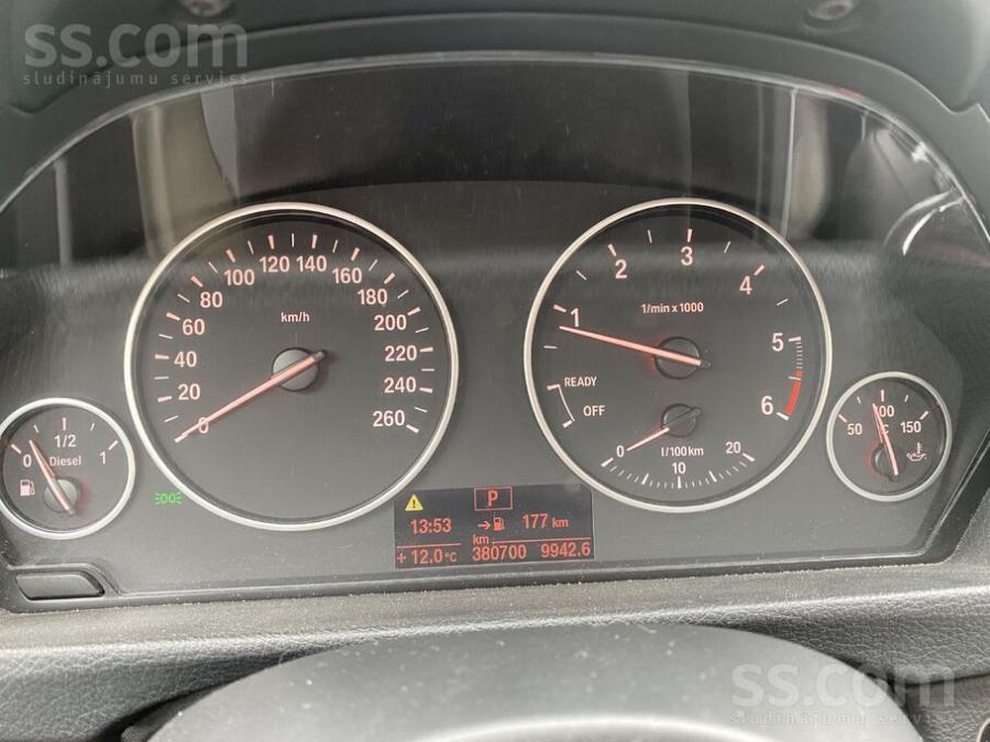 Black BMW 325 2013 in Jelgava, with an engine capacity of 2.00 L and mileage of 381 thousand km for 6800 €, photo 10 on AUTOMOTO.COM.LV