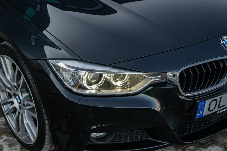 Black BMW 325 2014 in Tukums, with an engine capacity of 2.00 L and mileage of 300 thousand km for 12490 €, photo 7 on AUTOMOTO.COM.LV