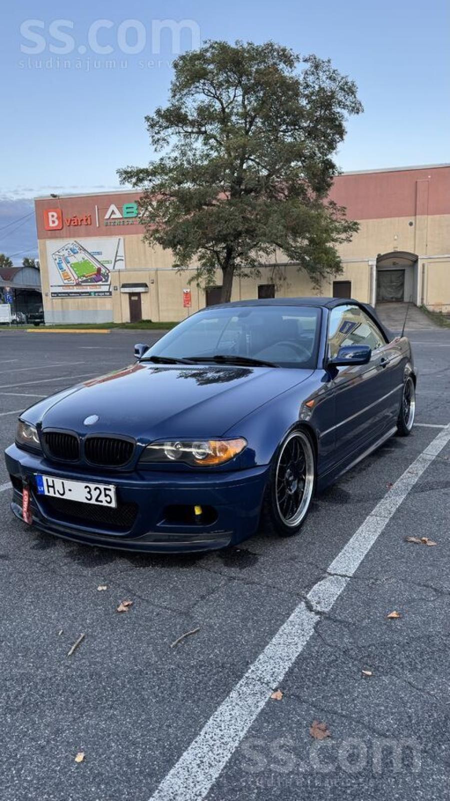 Blue BMW 325 2004 in Riga, with an engine capacity of 2.50 L and mileage of 205 thousand km for 5200 €, photo 1 on AUTOMOTO.COM.LV