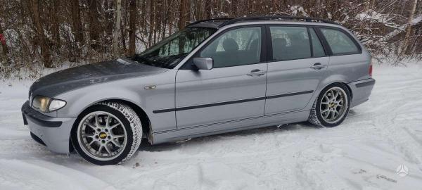 Grey BMW 325 2004 in Vilnius, with an engine capacity of 2.49 L and mileage of 209 thousand km for 3000 €, photo 1 on AUTOMOTO.COM.LV