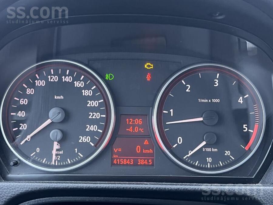 Grey BMW 325 2007 in Riga, with an engine capacity of 3.00 L and mileage of 416 thousand km for 3300 €, photo 12 on AUTOMOTO.COM.LV