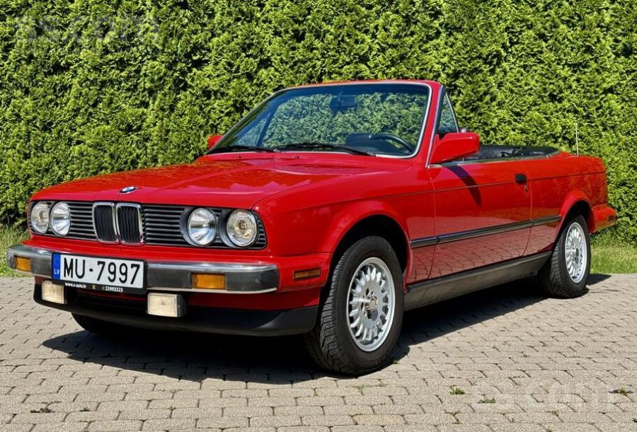 Red BMW 325 1988 in Riga, with an engine capacity of 2.50 L and mileage of 98 thousand km for 17490 €, photo 1 on AUTOMOTO.COM.LV