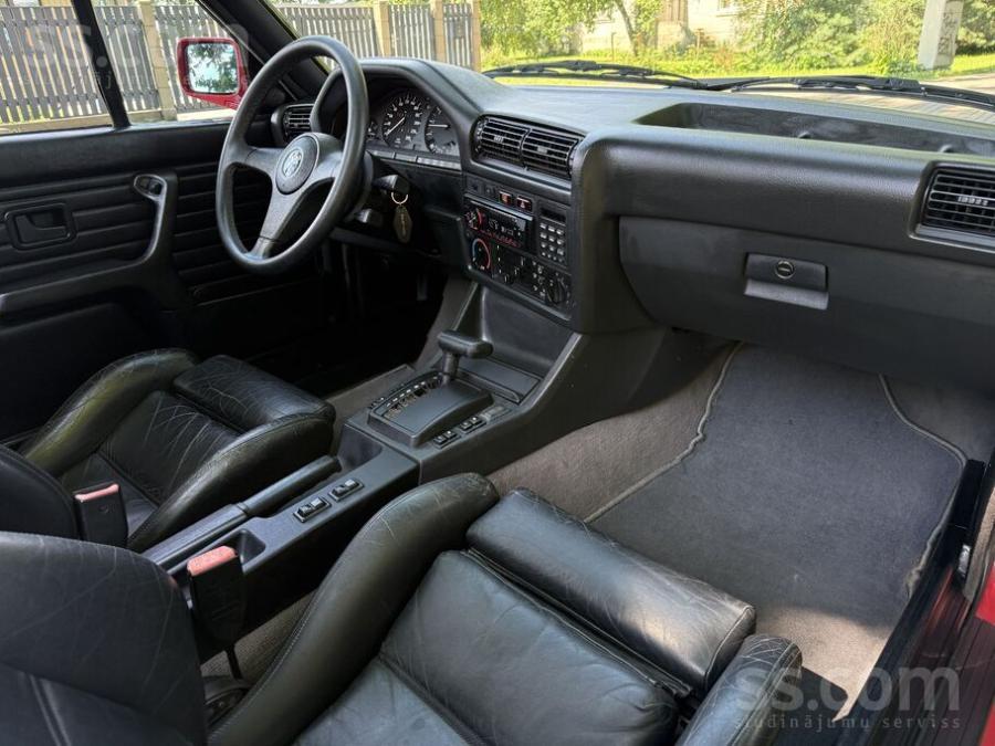 Red BMW 325 1988 in Riga, with an engine capacity of 2.50 L and mileage of 98 thousand km for 17490 €, photo 28 on AUTOMOTO.COM.LV