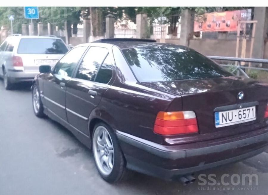 Sarkans BMW 325 1995 Rīga, ar dzinēja tilpumu 2.50 L un nobraukumu 145 tūkst. km par 6850 €, foto 4 vietnē AUTOMOTO.COM.LV