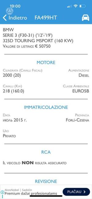 Белый БМВ 325 2015 в Паневежис, объемом двигателя 2.00 л и пробегом 247 тыс. км за 7500 €, фото 61 на AUTOMOTO.COM.LV