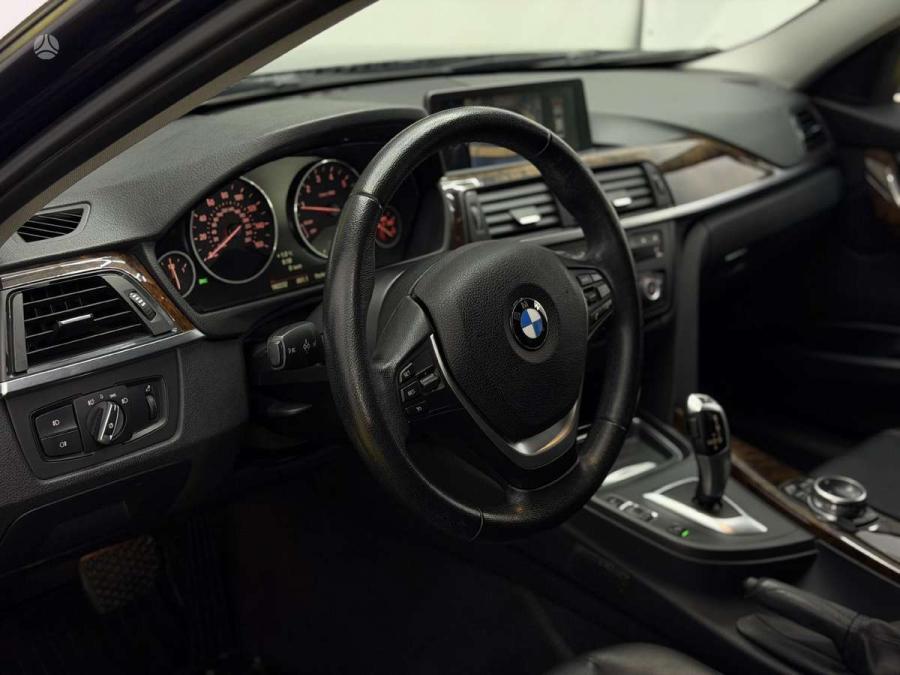 Black BMW 328 2014 in Vilnius, with an engine capacity of 2.00 L and mileage of 182 thousand km for 11990 €, photo 9 on AUTOMOTO.COM.LV