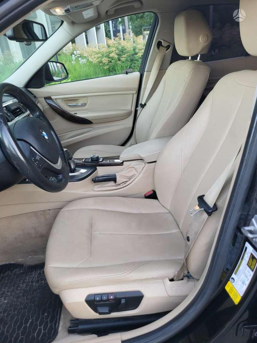 Black BMW 328 2014 in Vilnius, with an engine capacity of 2.00 L and mileage of 319 thousand km for 8900 €, photo 10 on AUTOMOTO.COM.LV