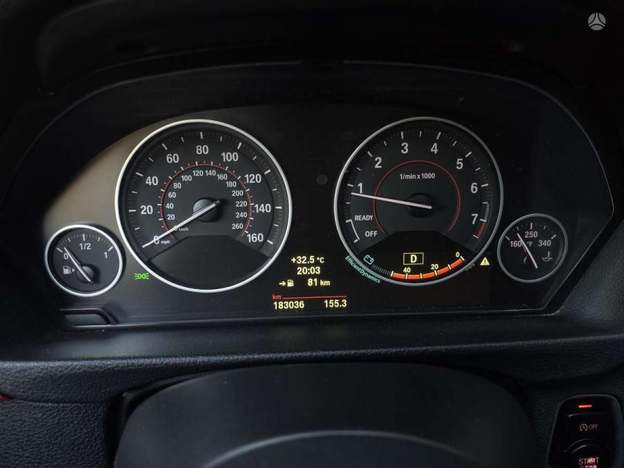 Black BMW 328 2014 in Radviliskis, with an engine capacity of 2.00 L and mileage of 183 thousand km for 10700 €, photo 26 on AUTOMOTO.COM.LV