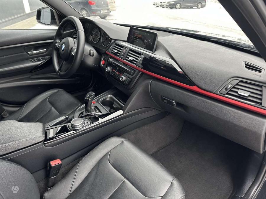 Black BMW 328 2015 in Vilnius, with an engine capacity of 2.00 L and mileage of 228 thousand km for 12300 €, photo 18 on AUTOMOTO.COM.LV