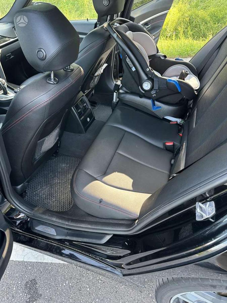 Black BMW 328 2016 in Kaunas, with an engine capacity of 2.00 L and mileage of 190 thousand km for 11799 €, photo 15 on AUTOMOTO.COM.LV