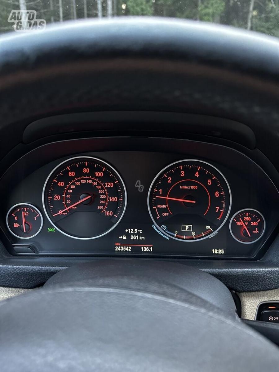 Blue BMW 328 2016 in Klaipeda, with an engine capacity of 2.00 L and mileage of 244 thousand km for 10400 €, photo 13 on AUTOMOTO.COM.LV