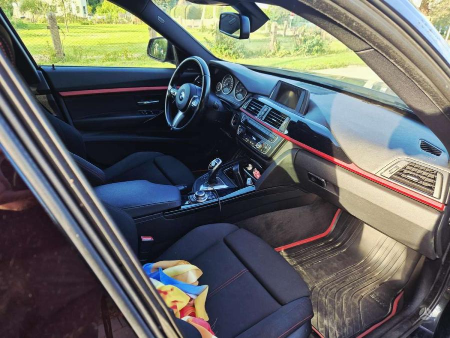 Black BMW 328 Gran Turismo 2014 in Vilnius, with an engine capacity of 2.00 L and mileage of 167 thousand km for 11900 €, photo 13 on AUTOMOTO.COM.LV