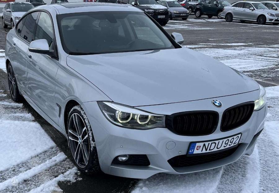 Grey BMW 328 Gran Turismo 2015 in Kaunas, with an engine capacity of 1.99 L and mileage of 173 thousand km for 13499 €, photo 3 on AUTOMOTO.COM.LV