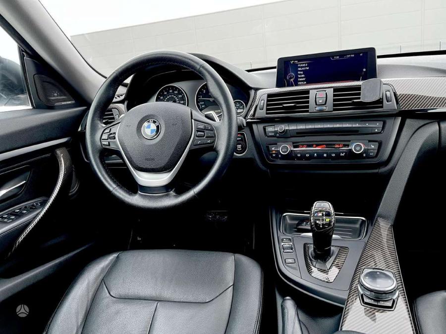 Grey BMW 328 Gran Turismo 2015 in Kaunas, with an engine capacity of 1.99 L and mileage of 173 thousand km for 13499 €, photo 14 on AUTOMOTO.COM.LV