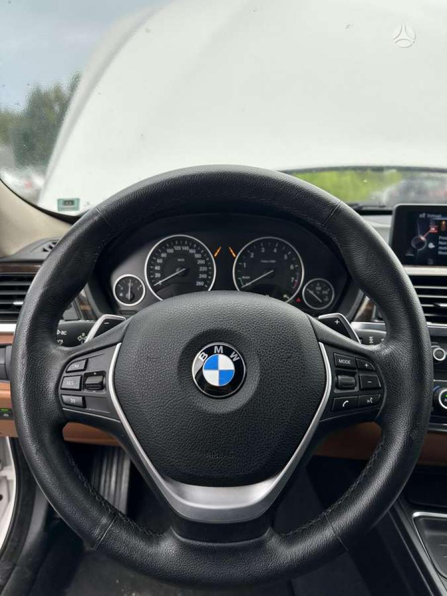 White BMW 328 Gran Turismo 2015 in Utena, with an engine capacity of 2.00 L and mileage of 176 thousand km for 7200 €, photo 15 on AUTOMOTO.COM.LV