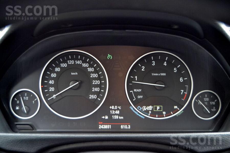 Grey BMW 328 2013 in Tukums, with an engine capacity of 2.00 L and mileage of 244 thousand km for 11890 €, photo 20 on AUTOMOTO.COM.LV