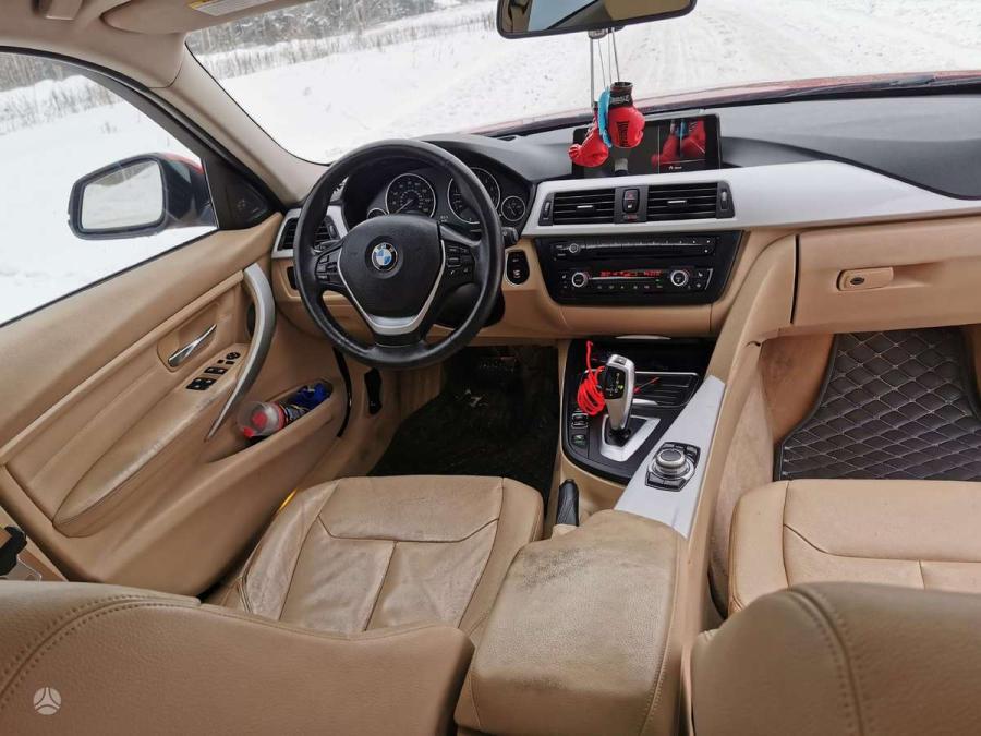 Red BMW 328 2012 in Vilnius, with an engine capacity of 2.00 L and mileage of 236 thousand km for 8590 €, photo 14 on AUTOMOTO.COM.LV