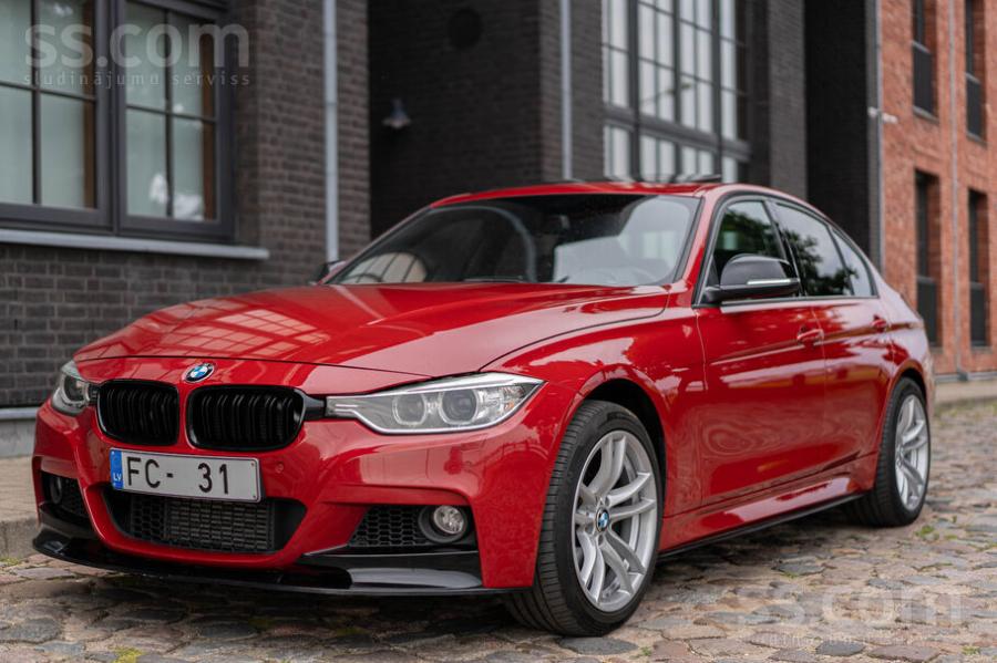 Red BMW 328 2013 in Riga, with an engine capacity of 2.00 L and mileage of 186 thousand km for 12900 €, photo 1 on AUTOMOTO.COM.LV