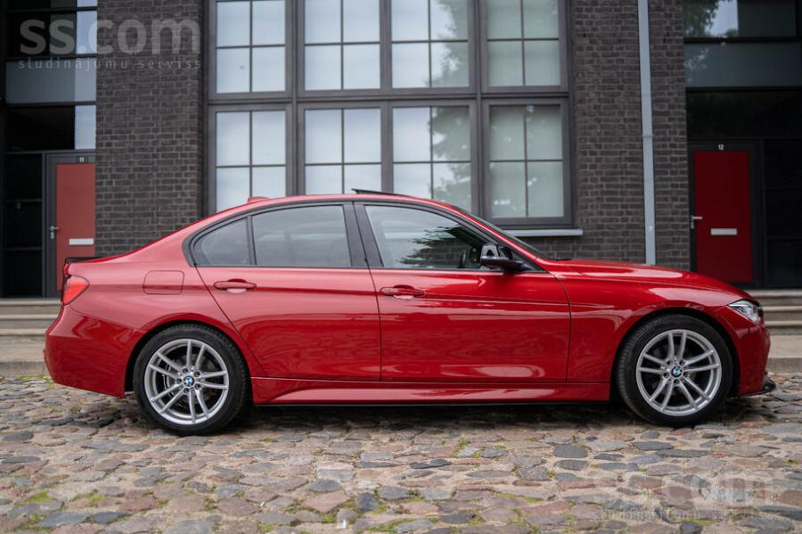 Red BMW 328 2013 in Riga, with an engine capacity of 2.00 L and mileage of 186 thousand km for 12900 €, photo 6 on AUTOMOTO.COM.LV