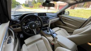 White BMW 328 2014 in Vilnius, with an engine capacity of 2.00 L and mileage of 212 thousand km for 13700 €, photo 12 on AUTOMOTO.COM.LV