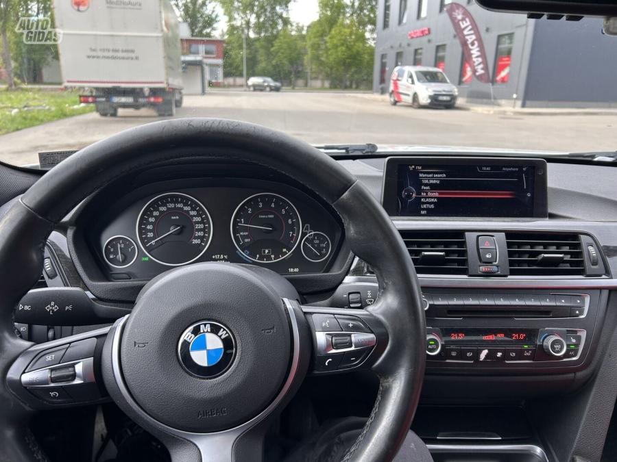 White BMW 328 2015 in Panevezys, with an engine capacity of 2.00 L and mileage of 237 thousand km for 11500 €, photo 13 on AUTOMOTO.COM.LV
