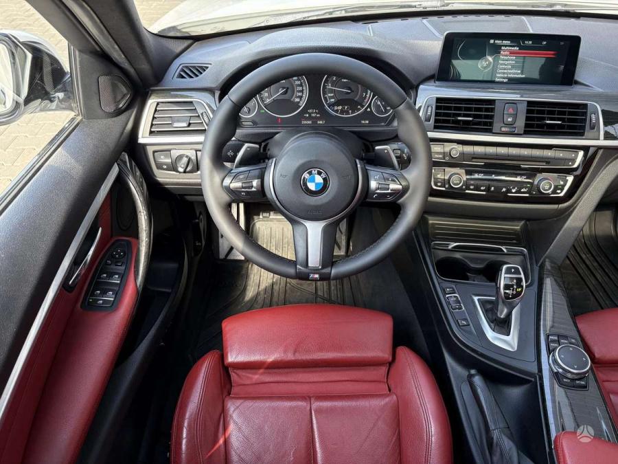 White BMW 328 2016 in Vilnius, with an engine capacity of 2.00 L and mileage of 259 thousand km for 11490 €, photo 21 on AUTOMOTO.COM.LV