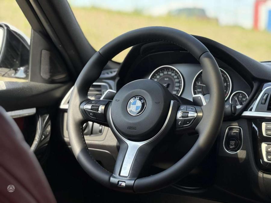 White BMW 328 2016 in Vilnius, with an engine capacity of 2.00 L and mileage of 259 thousand km for 11490 €, photo 22 on AUTOMOTO.COM.LV