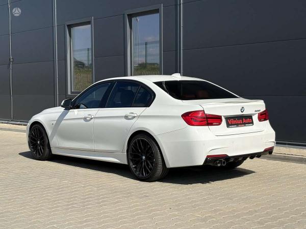 White BMW 328 2016 in Vilnius, with an engine capacity of 2.00 L and mileage of 259 thousand km for 10990 €, photo 7 on AUTOMOTO.COM.LV