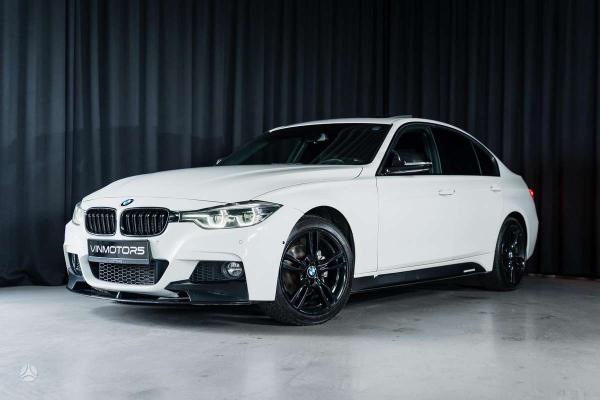 White BMW 328 2018 in Vilnius, with an engine capacity of 2.00 L and mileage of 136 thousand km for 14499 €, photo 1 on AUTOMOTO.COM.LV