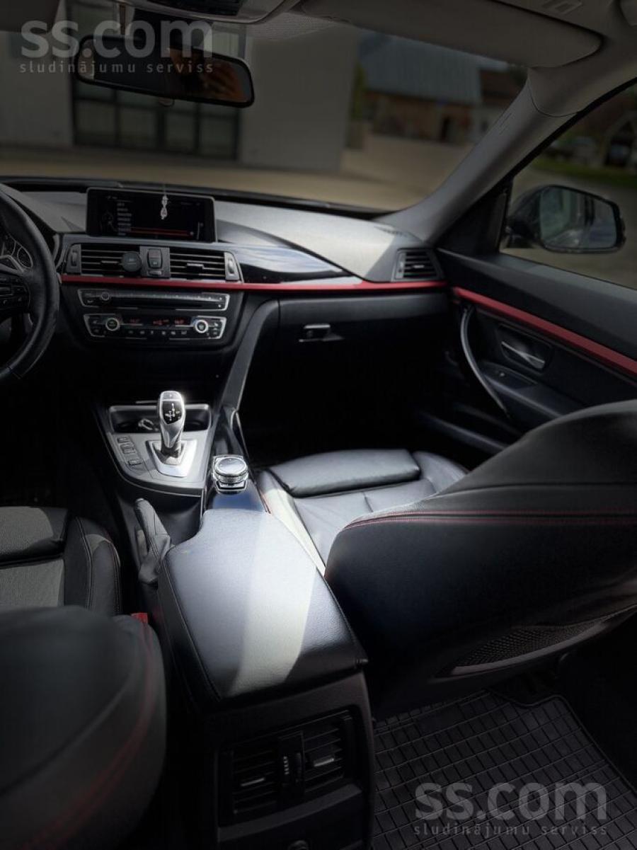 Black BMW 330 2014 in Kuldiga, with an engine capacity of 3.00 L and mileage of 207 thousand km for 15100 €, photo 10 on AUTOMOTO.COM.LV