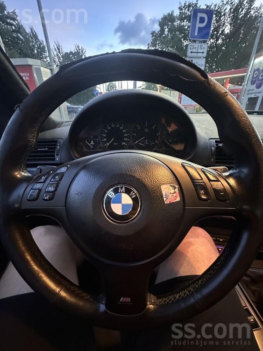 Black BMW 330 2004 in Riga, with an engine capacity of 3.00 L and mileage of 336 thousand km for 3000 €, photo 6 on AUTOMOTO.COM.LV