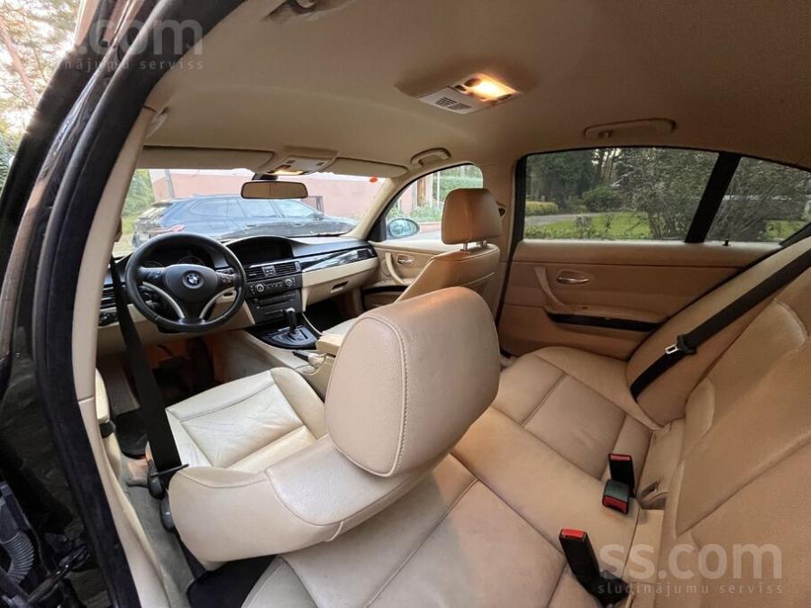 Black BMW 330 2007 in Jurmala, with an engine capacity of 3.00 L and mileage of 306 thousand km for 4190 €, photo 6 on AUTOMOTO.COM.LV