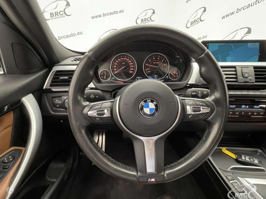 Black BMW 330 2016 in Vilnius, with an engine capacity of 2.00 L and mileage of 210 thousand km for 13900 €, photo 29 on AUTOMOTO.COM.LV