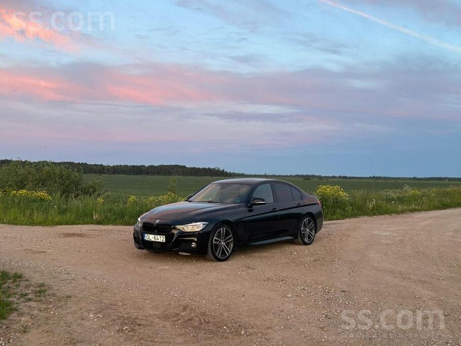 Black BMW 330 2016 in Riga, with an engine capacity of 2.00 L and mileage of 119 thousand km for 15899 €, photo 1 on AUTOMOTO.COM.LV