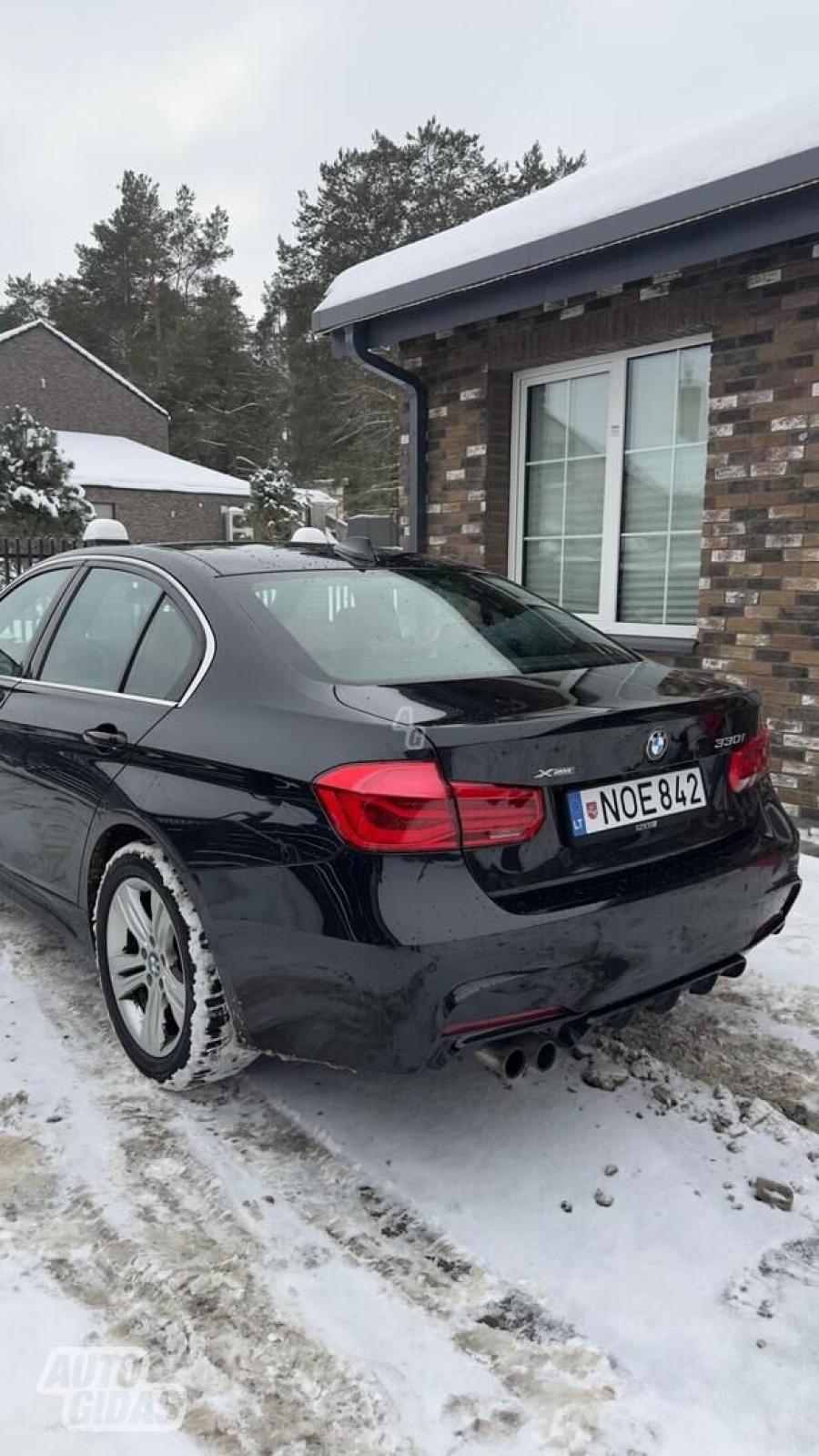 Melns BMW 330 2017 Viļņa, ar dzinēja tilpumu 2.00 L un nobraukumu 234 tūkst. km par 12500 €, foto 3 vietnē AUTOMOTO.COM.LV