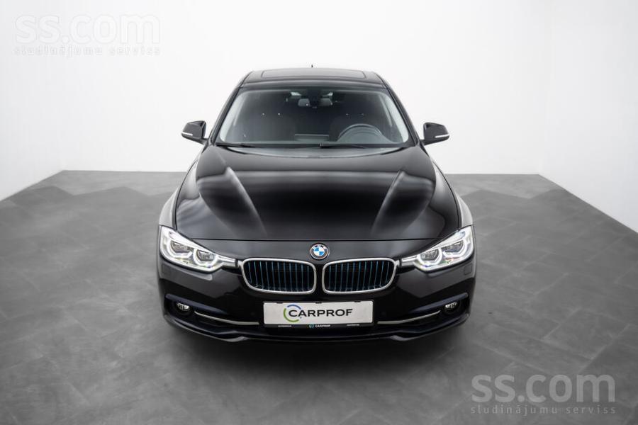 Black BMW 330 2017 in Riga, with an engine capacity of 2.00 L and mileage of 15 thousand km for 14999 €, photo 3 on AUTOMOTO.COM.LV