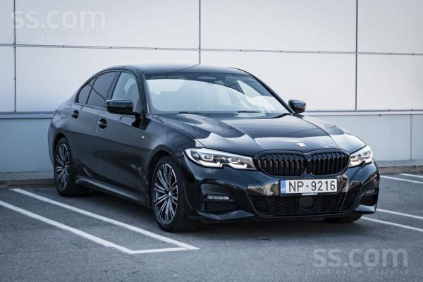 Black BMW 330 2019 in Riga, with an engine capacity of 3.00 L and mileage of 0 thousand km for 26950 €, photo 3 on AUTOMOTO.COM.LV