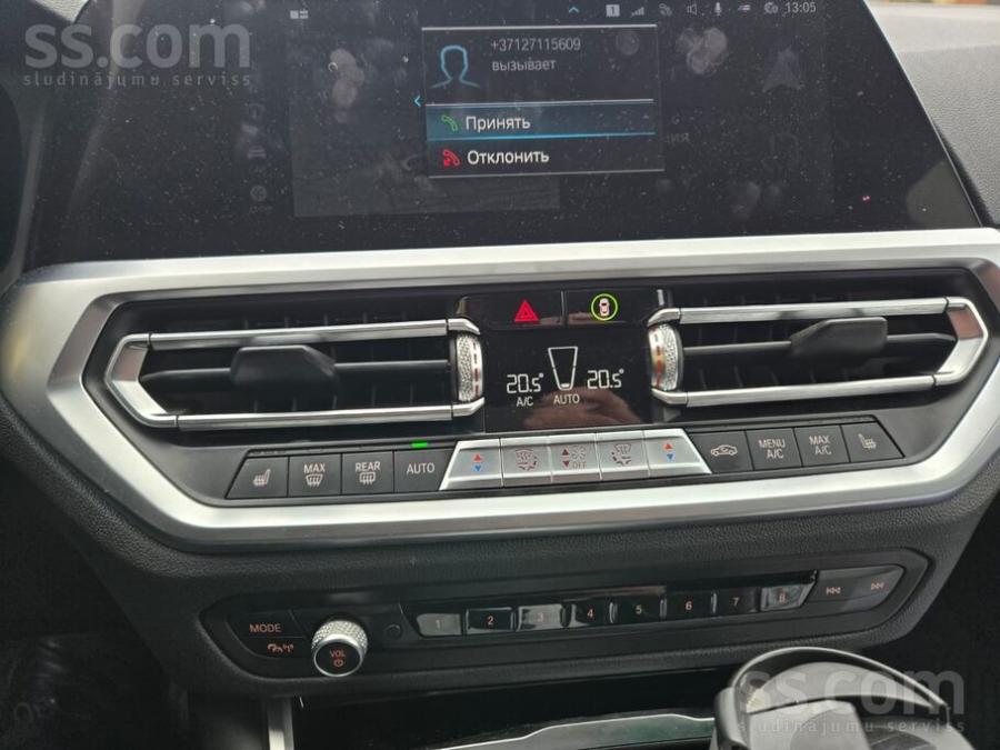 Black BMW 330 2019 in Riga, with an engine capacity of 2.00 L and mileage of 106 thousand km for 20000 €, photo 7 on AUTOMOTO.COM.LV