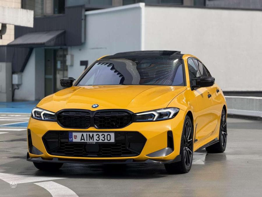 Black BMW 330 2019 in Vilnius, with an engine capacity of 2.00 L and mileage of 56 thousand km for 27600 €, photo 7 on AUTOMOTO.COM.LV