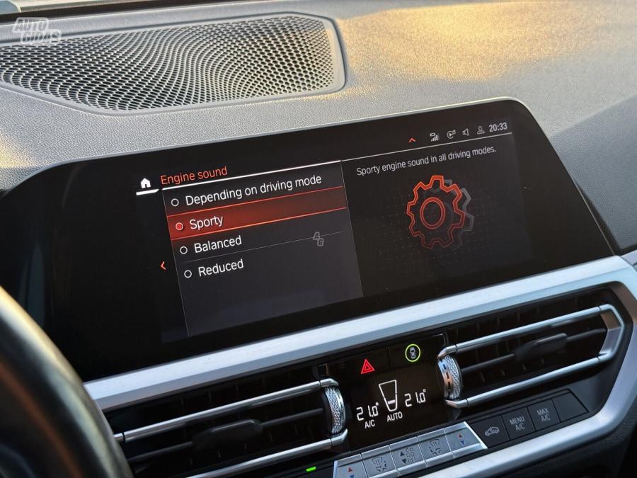 Melns BMW 330 2019 Kauņa, ar dzinēja tilpumu 2.00 L un nobraukumu 58 tūkst. km par 27900 €, foto 33 vietnē AUTOMOTO.COM.LV