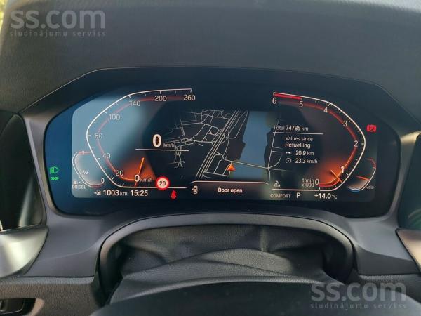 Black BMW 330 2020 in Ogre, with an engine capacity of 3.00 L and mileage of 78 thousand km for 36000 €, photo 5 on AUTOMOTO.COM.LV